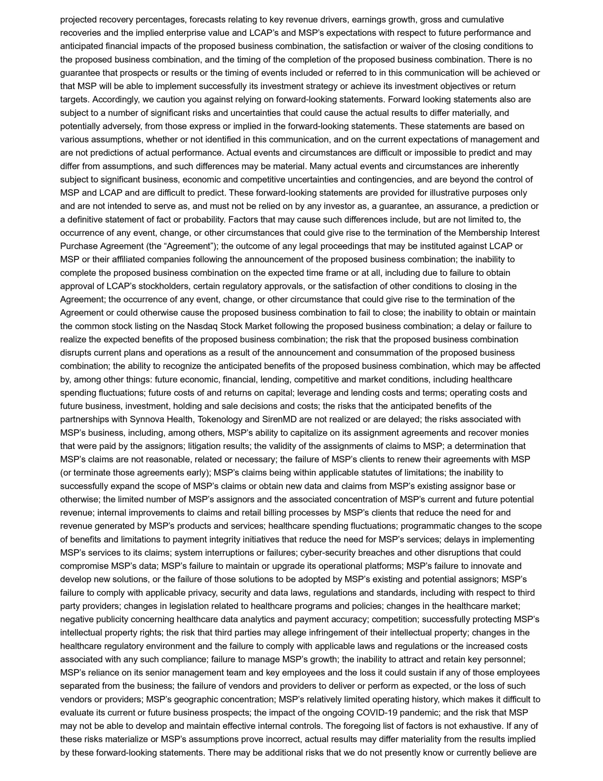 MSP Recovery Announces Several New Partnerships - LifeWallet